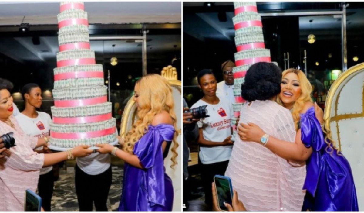 Rita Daniels Surprises Daughter, Regina With Huge Dollar Cake On Birthday » News.ng