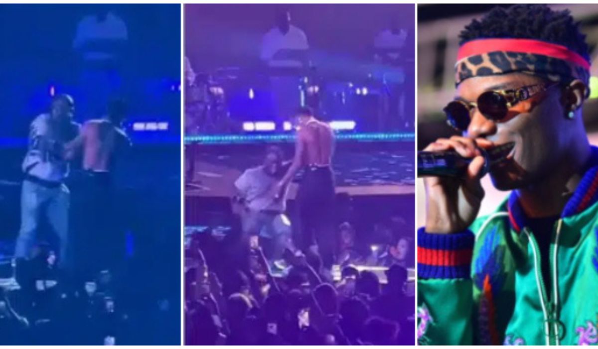 Excited Fan Jumps On Stage To Hug Wizkid During Performance » News.ng