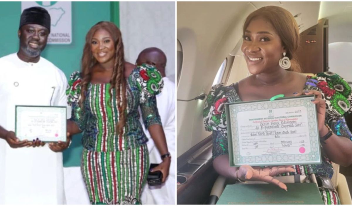 Election Victory: Mercy Johnson’s Husband Odiasen Okojie Dedicates His ...